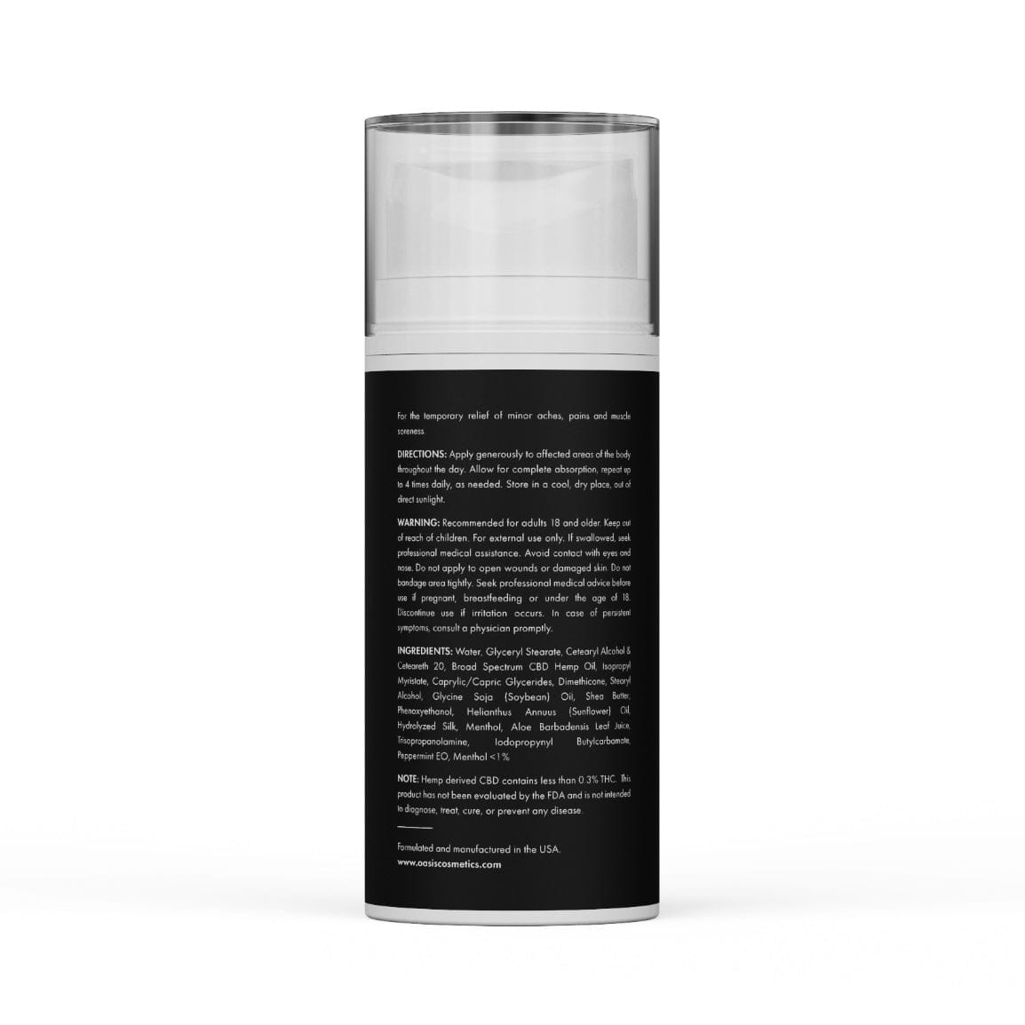 CBD Cream | CBD Pain Relief Cream – Oasis Cosmetics Group